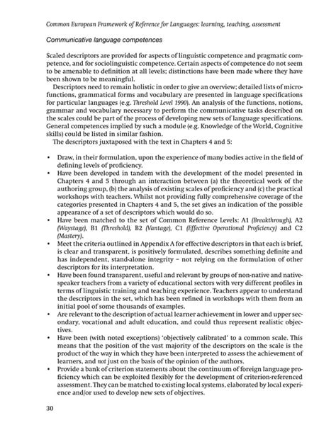Common European Framework Of Reference For Languages Learning Teaching Assessment Cefr