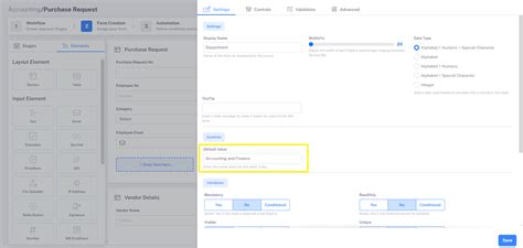 How Do I Make The Field Default In A Form Cflowapps