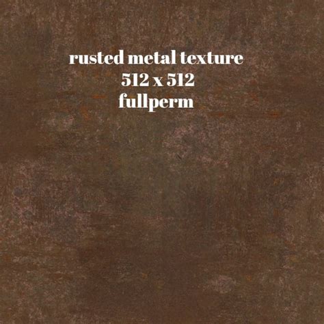 Second Life Marketplace Rusted Metal Texture