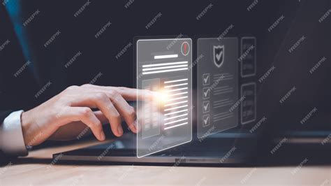 Premium Photo Businessman Checking The Steps Through Document With A List Of Checkboxes