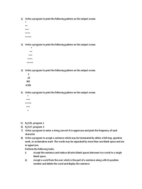 Computer Project Questions Pdf Matrix Mathematics Computer Program