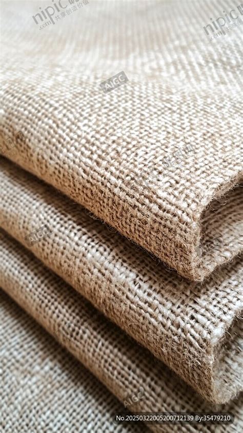 Ai创作图粗麻布 麻布纹理 自然纤维 粗犷风格 编织纹理 乡村风格 手工制作 环保材料 家居装饰 时尚配饰 昵图网