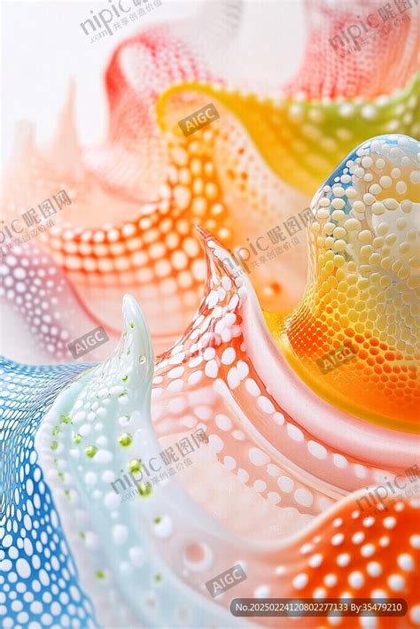 Ai创作图参数化艺术品 参数化设计 3d质感球形 流动液滴状艺术背景 立体质感3d质感 3d抽象连续凹凸肌理 鲜艳视雕刻形状 3d质感 3d质感球体 油珠微距特写 3d膨胀图案 3d立体起伏