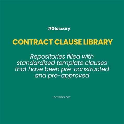 Contract Clause Library Aavenir
