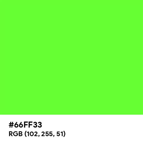 66ff33 Color Name Is Spring Frost 66ff33 Color Name Is Spring Frost