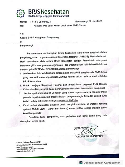 Surat Bpjs Kesehatan Pdf