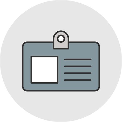 Id Card Line Filled Light Circle Icon 38976517 Vector Art At Vecteezy