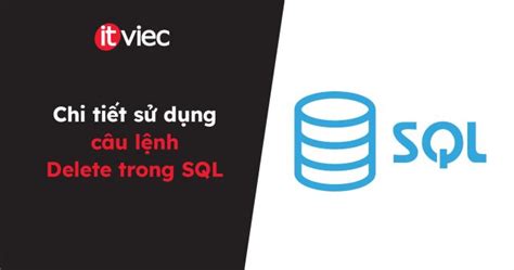 Câu Lệnh Delete Trong Sql Là Gì Hướng Dẫn Sử Dụng Chi Tiết Itviec Blog