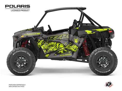 Polaris Rzr Turbo S Utv Chaser Graphic Kit Yellow Kutvek Kit Graphik