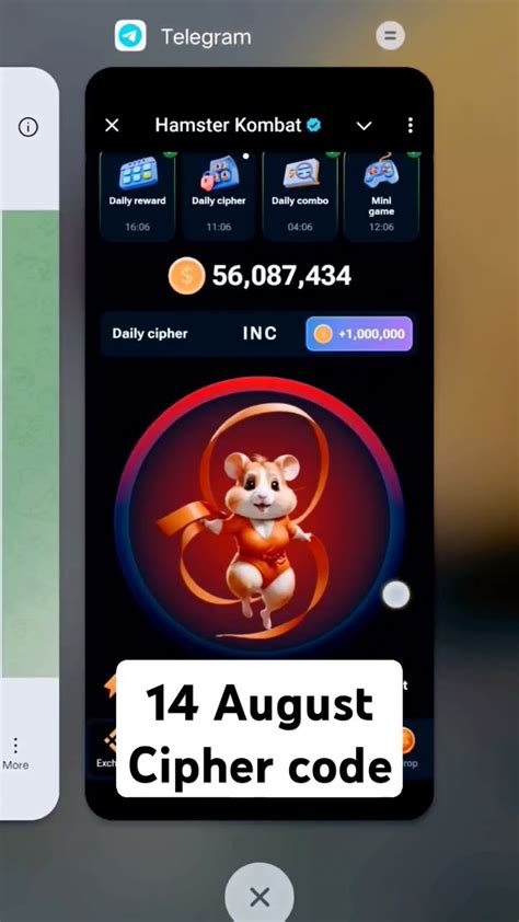 13august Cipher Morse Code Games Cryptocurrency Hamsterkombat