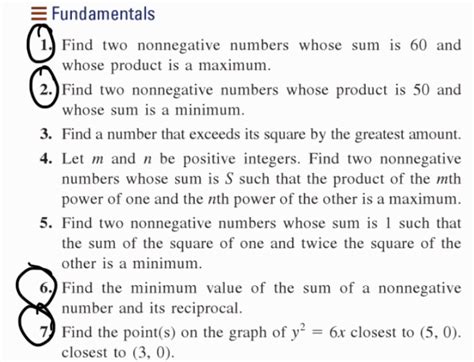 solved 1 find two nonnegative numbers whose sum is 60 and
