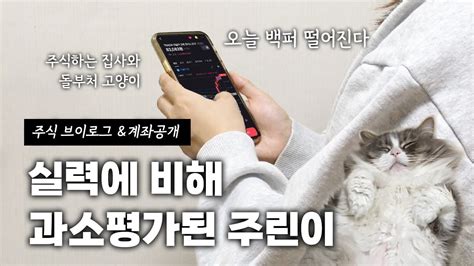 실력에 비해 과소평가된 주린이 주식 브이로그 백수의 일상 Youtube