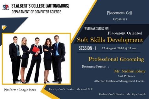 Webinar Series On Placement Oriented Soft Skills Development St