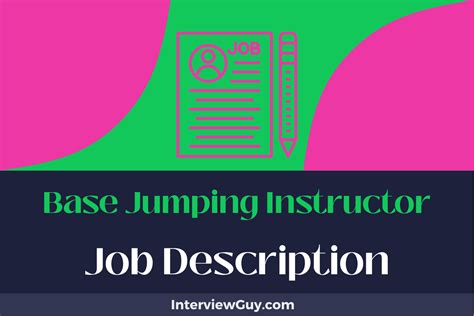 Base Jumping Instructor Job Description Updated For 2025