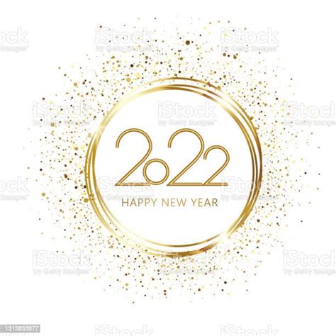 풍선과 색종이와 함께 2022 년 행복한 새해 황금 텍스트 미니멀한 벡터 일러스트레이션 2022년에 대한 스톡 벡터 아트 및 기타 이미지 2022년 12월 검은색