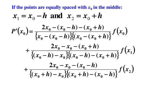 Ppt Numerical Differentiation Powerpoint Presentation Free Download