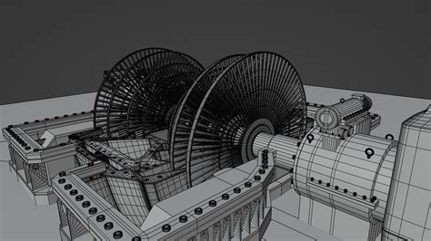 Steam Turbine Generator Full Detailed D Model CGTrader