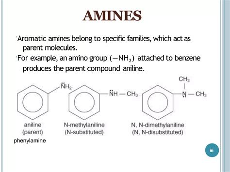Aromatic Amines PPTX Chemistry Science