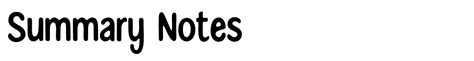 Summary Notes Font Webfont And Desktop Myfonts