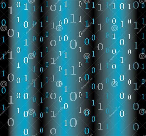 Binary Code Flow Background Stock Vector Illustration Of Flow