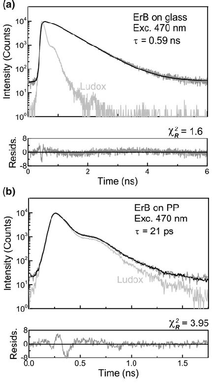 Results Of The Iterative Reconvolution Of The Fluorescence Decay Of