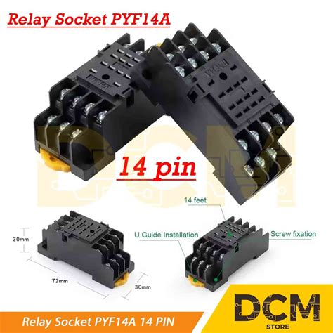 Jual Relay Socket Pyf14a 14 Pin Relay My4 My4n 14pin Shopee Indonesia