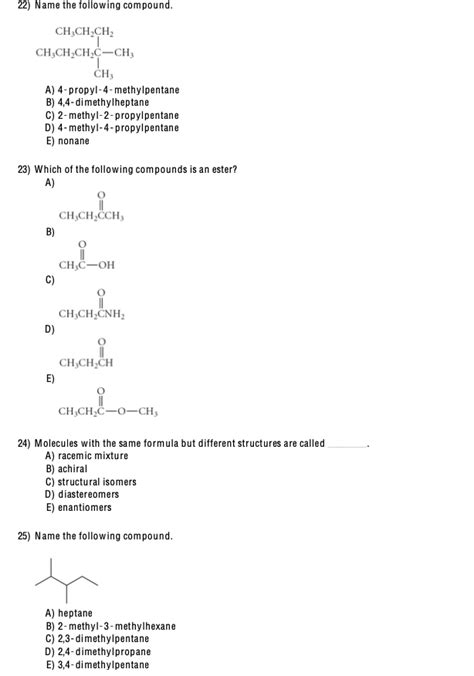 Solved 26) Name the following compound. CH3 H2C=CH-CH2CHCH: | Chegg.com