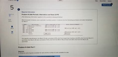 Solved Chap B HW Saved Help Save Exit Submit Check My Chegg Com