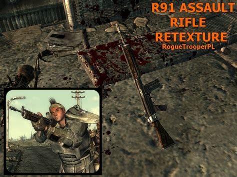 R91 Assault Rifle Retexture By Roguetrooperpl At Fallout 3 Nexus Mods