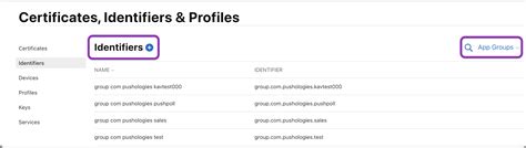 Step 1 Apple Developer Portal Setup