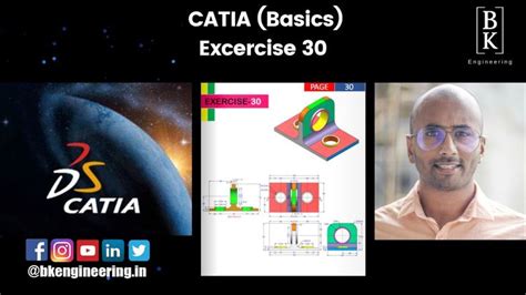 Catia Basic Exercise 30 Part Modelling Mechanical Engineering BK Engineering