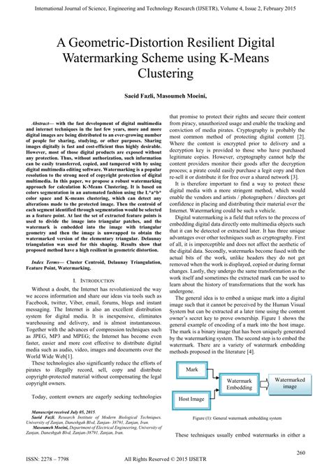 pdf a geometric distortion resilient digital watermarking scheme