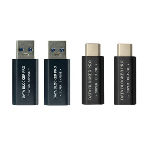 4pcs Usb Data Blocker And Usb C Data Blocker Protect Against Juice
