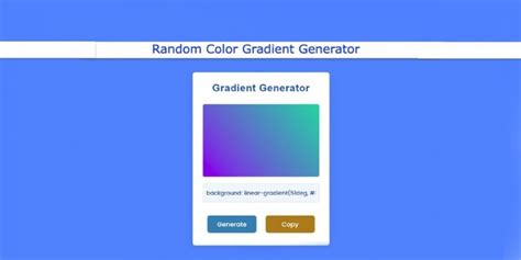 Random Gradient Generator Using Javascript And Css Rdevto