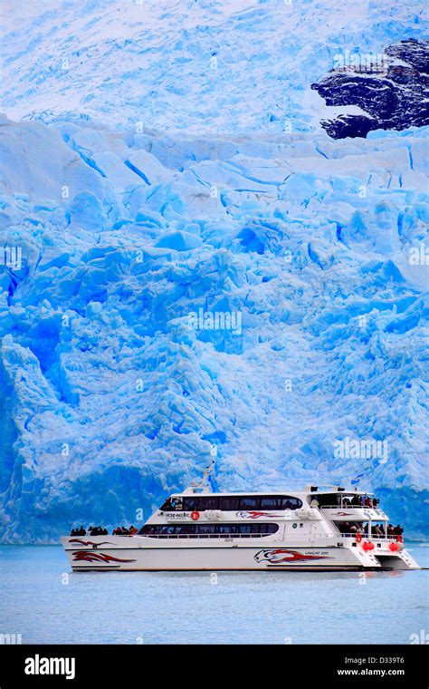 Perito Moreno Glacier Lake Argentino Santa Cruz Argentina Stock