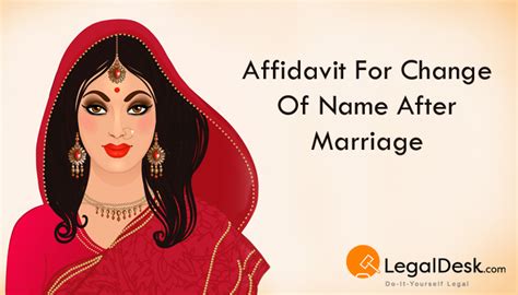 Legaldesk Com Create An Affidavit For Change Of Name After Marriage