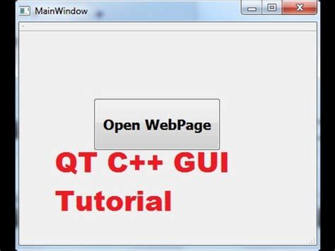 QT C GUI Tutorial How To Open A Website In A Default User Browser YouTube