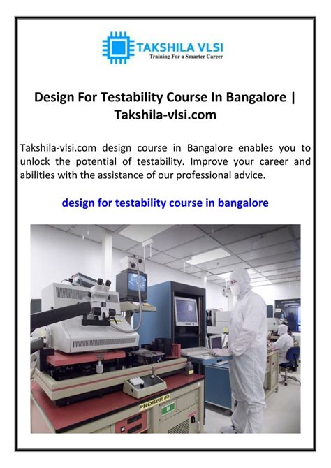 PPT Design For Testability Course In Bangalore Takshila Vlsi PowerPoint Presentation ID