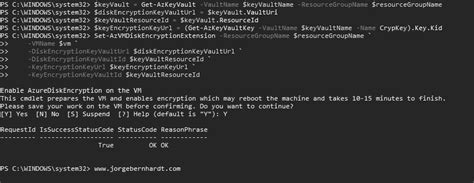How To Encrypt Disks On Azure Vms Using Powershell · Jorge Bernhardt
