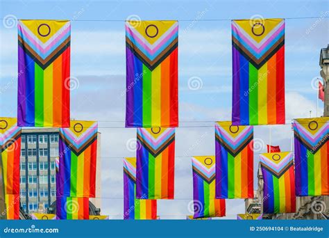 Intersex Inclusive Redesign Of The Progress Pride Flag Editorial Photo