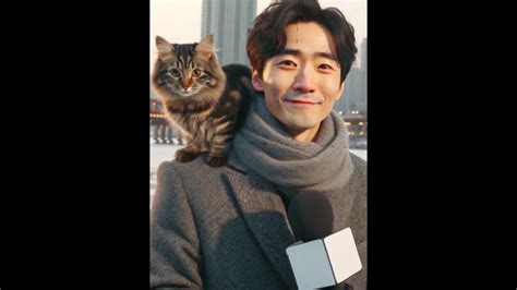 꽁꽁 얼어붙은 한강 위로 고양이가 걸어다닙니다 꽁꽁 고양이 한강워킹 뉴스 기자 Youtube