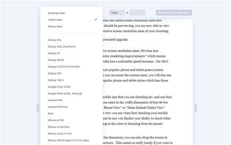 Divi Introduces Better Responsive Screen Size Previewing