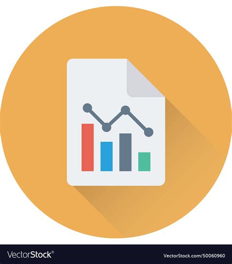 Graph Report Icon Royalty Free Vector Image Vectorstock