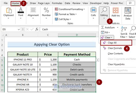 How To Remove A Drop Down List In Excel 4 Methods