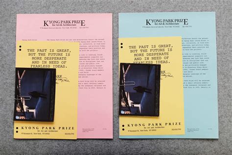 Storefront For Art And Architecture Launches Kyong Park Prize