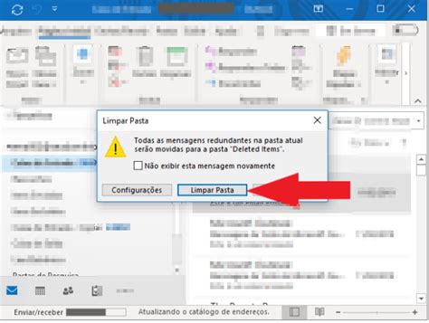 Como marcar a opção para excluir mensagens duplicadas no Outlook Central Server