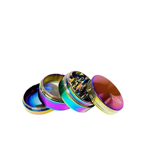 Str8 Rypr Aluminum Grinder 4 Piece 55mm Rainbow The Glass Mule