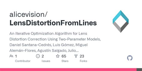Github Alicevisionlensdistortionfromlines An Iterative Optimization