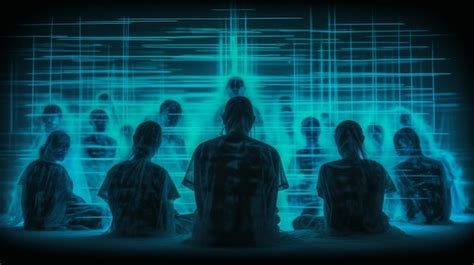 Premium Photo Interference Patterns A Zeninspired Digital Artwork With Otherworldly Beings