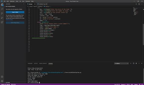 I Want To Save A Python File With Values But When I Save It The Value